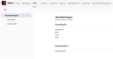 Teams Wiki Stopt En Wordt Vervangen Door Onenote Haal Meer Uit
