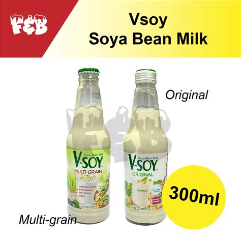 V Soy Soya Bean Milk Original Multigrain Low Sugar 300ml Shopee