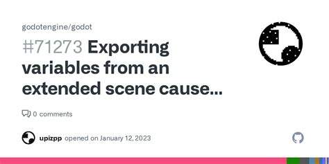 Exporting Variables From An Extended Scene Causes Default Values To Be Lost Issue