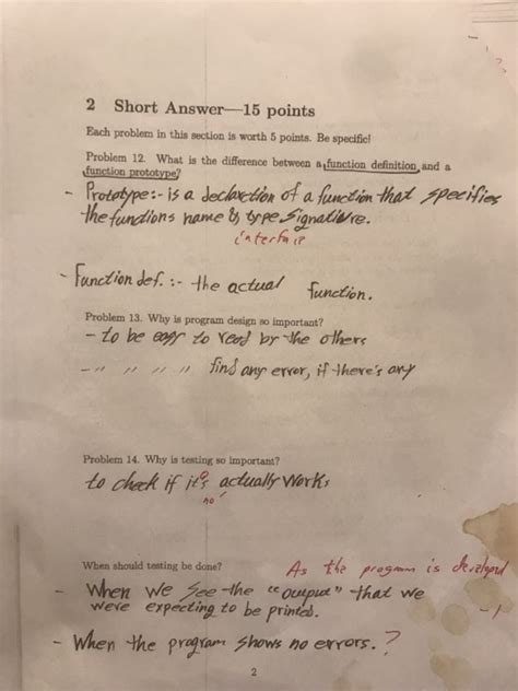 Solved What Is The Difference Between A Function Definition