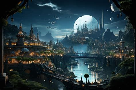 Premium Vector 3d Illustration Game Planet Scifi Background