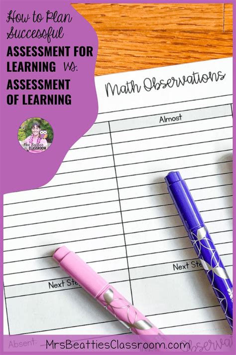 How To Plan Successful Assessment For Learning Vs Assessment Of Learning In Math Artofit