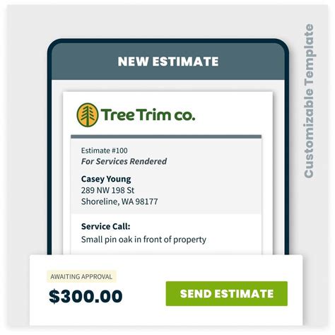 Free Tree Removal Estimate Template Download Now Jobber