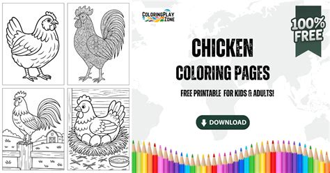 74 Free Printable Chicken Coloring Pages For All Ages