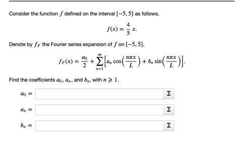 Solved Consider The Function F Defined On The Interval