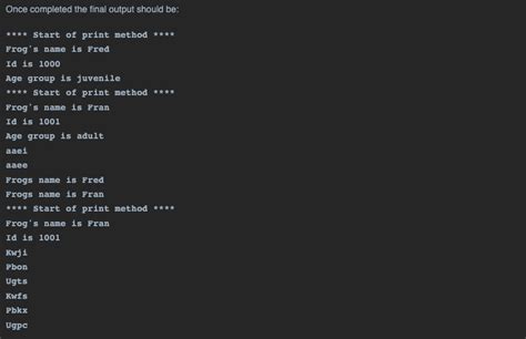 Solved Task Checkpoint The Following Class Chegg