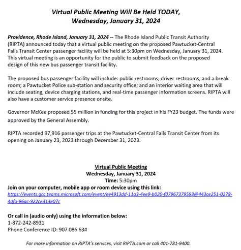 Riptas Plan To Move Forward With New Providence Transit Center Not In Kennedy Plaza Rhode