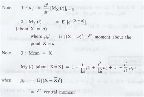 Moments Moments Generating Functions And Their Properties