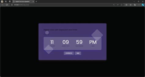 Video My Project Stopwatch Web Application By Task 2 Prodigy