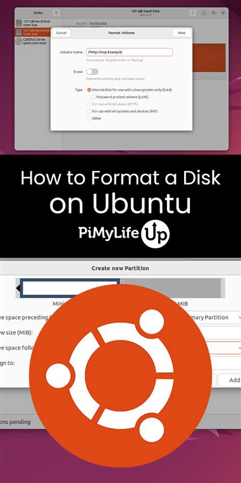 How To Format A Disk On Ubuntu Linux Operating System Reading Data Coding Tutorials