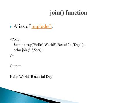 Presentation On Php String Function Part 1 Pptx
