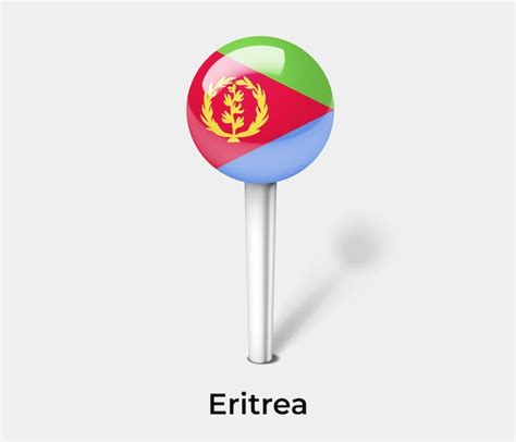 Premium Vector Eritrea Push Pin For Map Vector Illustration