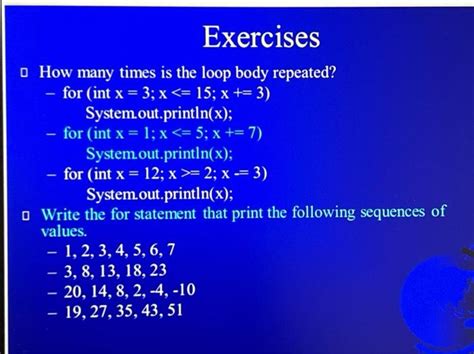 Solved How Many Times Is The Loop Body Repeated For Int X Chegg
