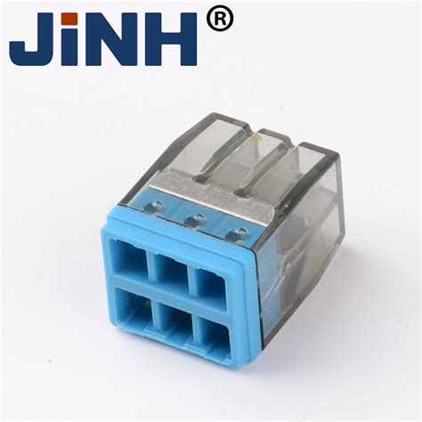 Compact Screwless 6way 450v Insulated Push In Nuts Terminal Connector Terminal Connector Quick