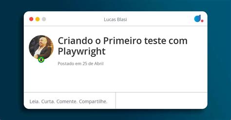 Criando O Primeiro Teste Com Playwright