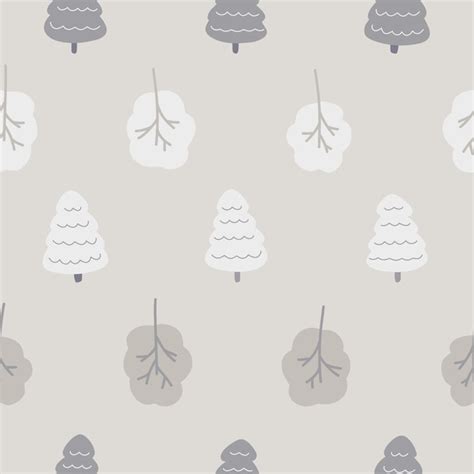 Premium Vector Abstract Forest Seamless Pattern