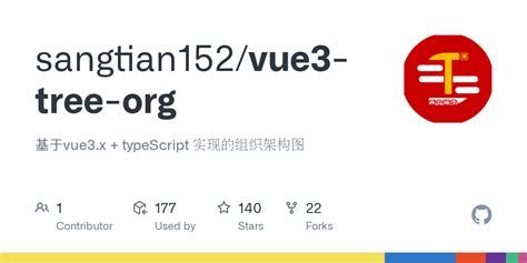 GitHub sangtian vue tree org 基于vue x typeScript 实现的组织架构图