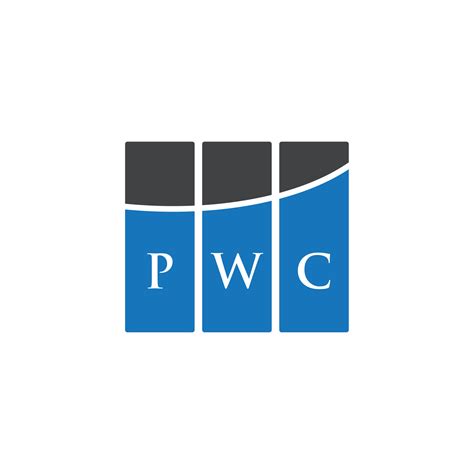 Pwc Letter Design Pwc Letter Logo Design Sobre Fondo Blanco Concepto De Logotipo De Letra De