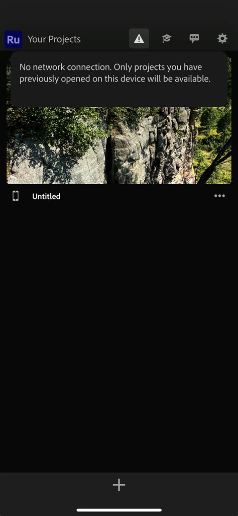 solved no network connection only projects you have prev adobe