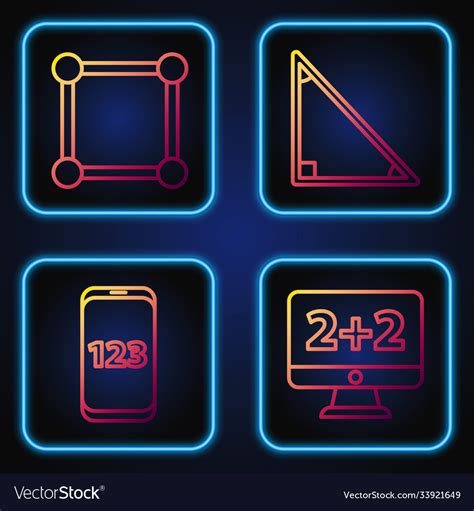 Set Line Graph Schedule Chart Diagram Book Vector Image