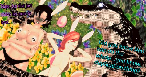 Rule 34 1boy 2girls Anthro Arm Around Partner Blush Censored Nipples