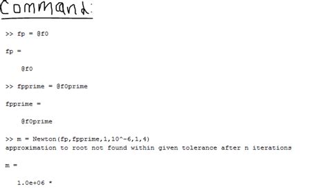 solved i would like to know how to write newton s method in