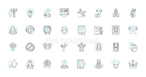 Guiding Principles Linear Icons Set Values Ethics Morality