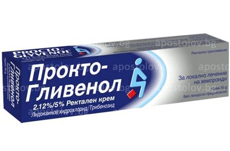 Apostolov Bg Прокто Гливенол Procto Giyvenol крем 30g
