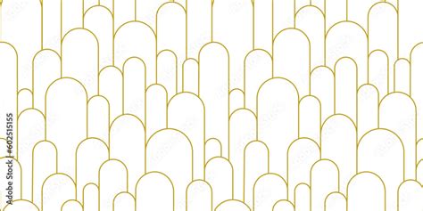 Boho Arch Seamless Pattern Geometric Art Deco Simple Background
