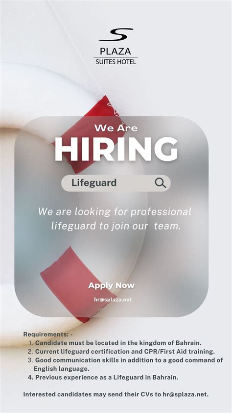 Favas Mohammed On Linkedin Splazasuiteshotel Hiring Lifeguard