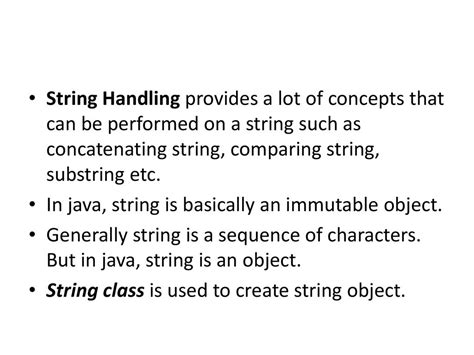 String Handling In Java Ppt Download