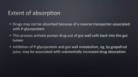 Absorption Extent And Rate PPT