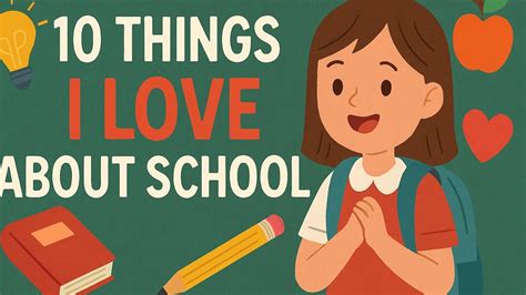 🔟 Ten Things I Love About School A Joyful Celebration Of Going Back