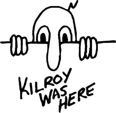 Kilroy Was Here Decal Wwii Graffiti Art Waterproof Vinyl Sticker Etsy