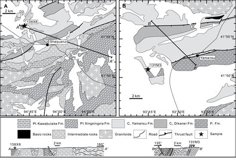 Figure 2 From Tectonic Evolution From Subduction To Arc Continent Collision Of The Junggar Ocean