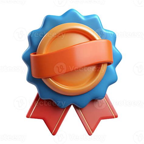 3d Render Award Badge Illustration 54047070 Png
