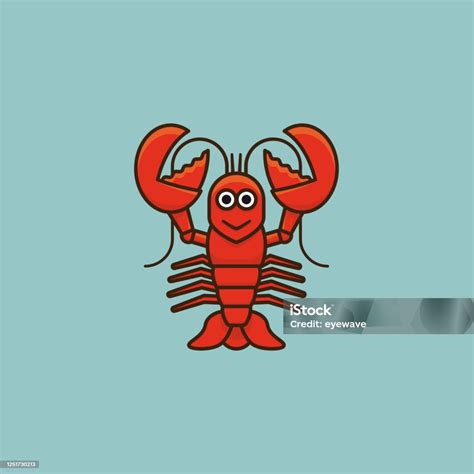 6월 15일 랍스터의 날 만화 랍스터 캐릭터 벡터 일러스트레이션 해산물과 갑각류 기호 가공의 인물에 대한 스톡 벡터 아트 및 기타 이미지 가공의 인물 갈고리 발톱
