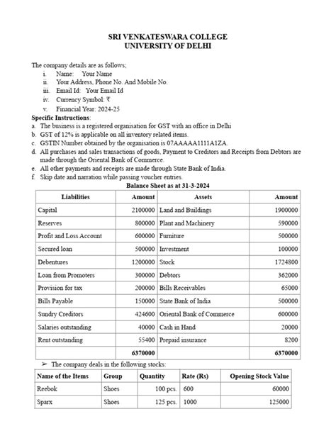 Tally Practical Question Pdf Value Added Tax Banks
