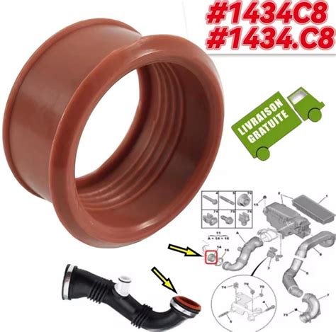 Joint Manchon Turbo Durite Dair 1 6 Hdi Citroen C2 C3 C4 C5 13717798147 1434 C8 Eur 9 90