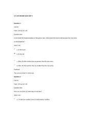 CS 1103 GRADED QUIZ UNIT 3 Docx 01 CS 1103 GRADED QUIZ UNIT 3 Question 1 Correct Mark 1 00