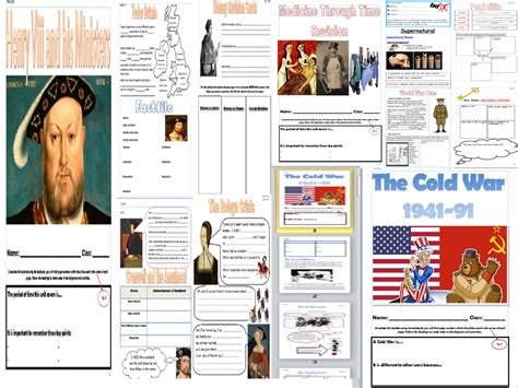 Gcse Revision Activity Booklets Edexcel History Teaching Resources