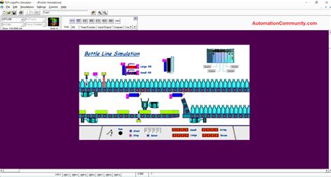 Bottle Line Simulation In Logixpro Plc Simulator
