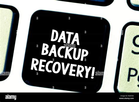 Word Writing Text Data Backup Recovery Business Concept For The Process Of Backing Up Data In