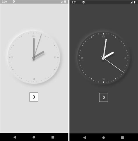 Analog Clock Light And Dark Theme With Flutter Free Flutter Source Code