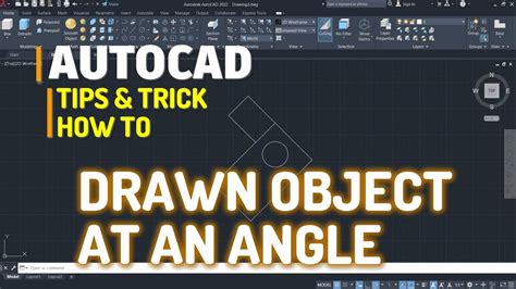 AutoCAD How To Draw An Object At An Angle Tutorial YouTube