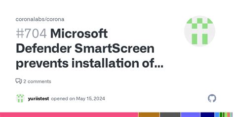 Microsoft Defender SmartScreen Prevents Installation Of Solar D Issue Coronalabs Corona