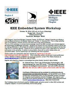 Embedded Systems Workshop IEEE Computer Society Southeastern