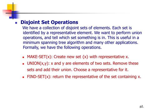 PPT Disjoint Set Operation PowerPoint Presentation Free Download ID 5931955