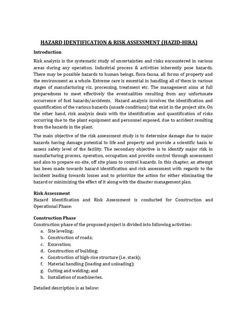 Pfd File Pdf Risk Emergency Management