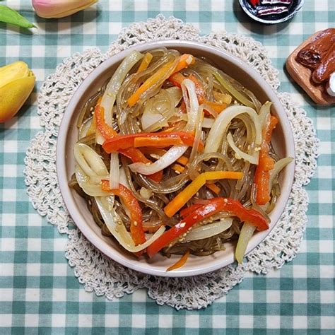 간단한 잡채 레시피 초간단 원팬잡채 만드는법 파프리카잡채 파프리카요리 네이버 블로그